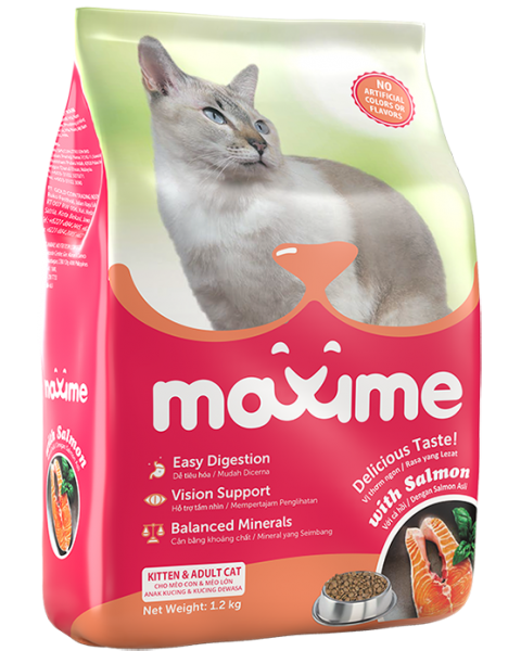Maxime Salmon Cat Food - Kitten and Adult | Maxime